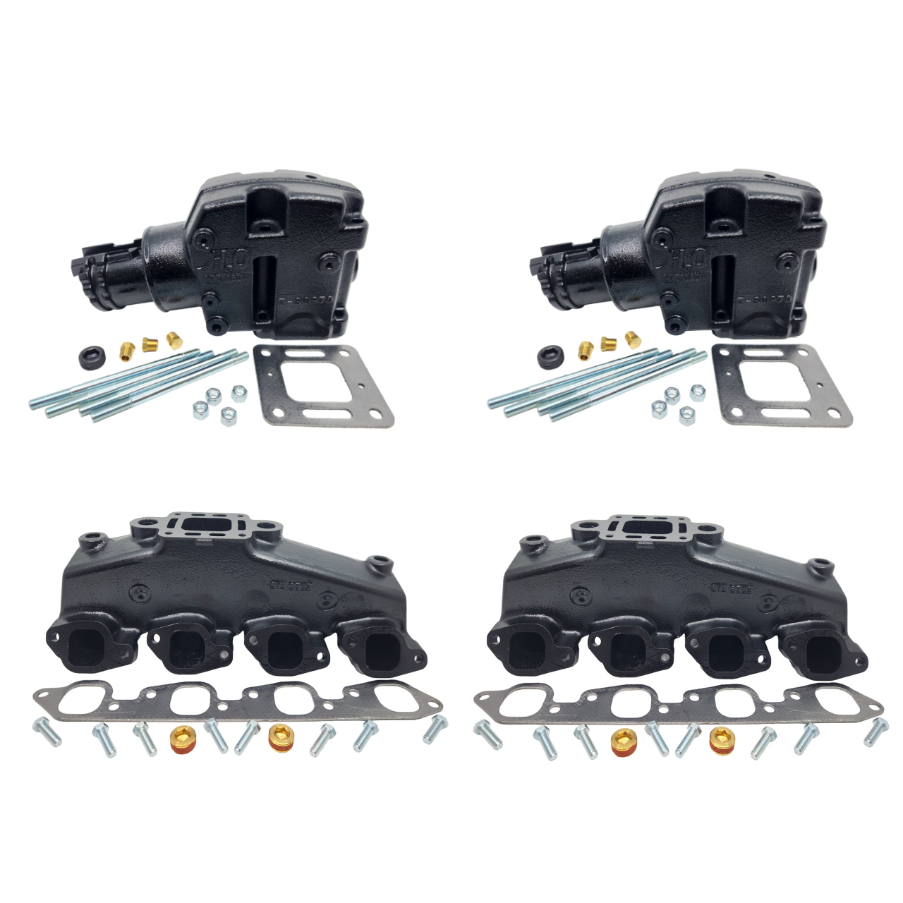 Aftermarket Mercruiser 7.4L & 8.2L Big Block V8 H2O Exhaust Manifold ...