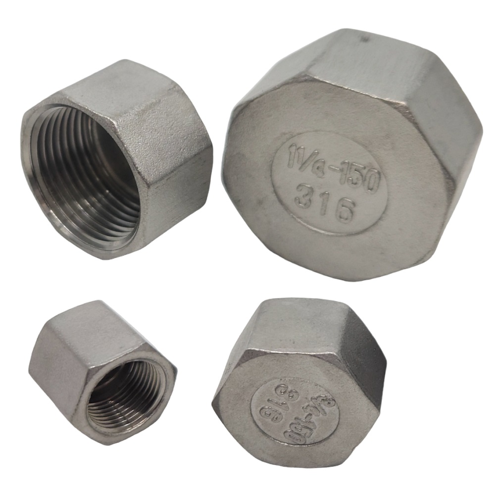 Stainless Steel 316 Female Caps - Boaters World