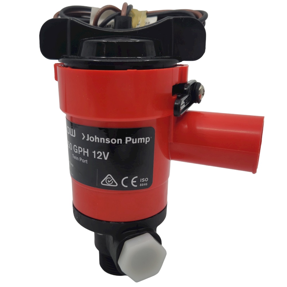 Genuine SPX Johnson 32-48103R - Twin Port Aerator Pump 12V 1250GPH ...