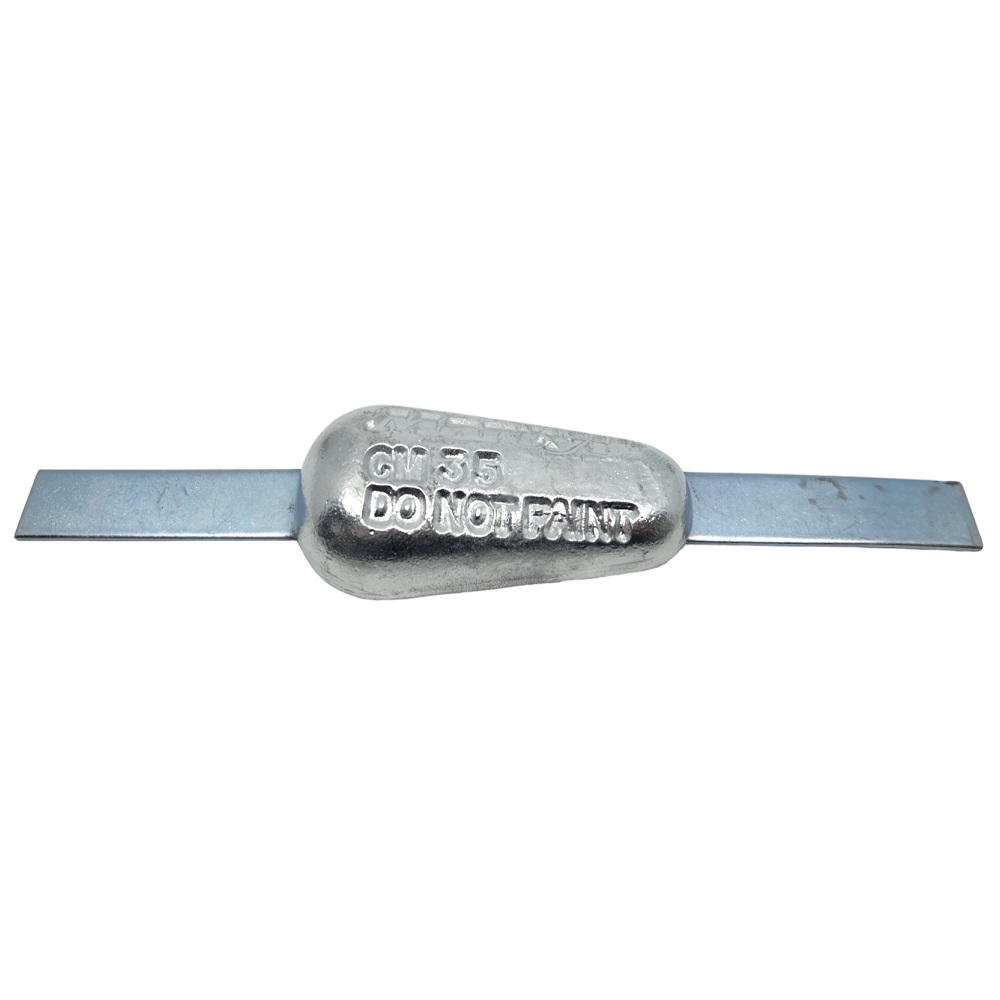 CM35GA - Teardrop 1KG Anode With Strap Aluminium - Boaters World