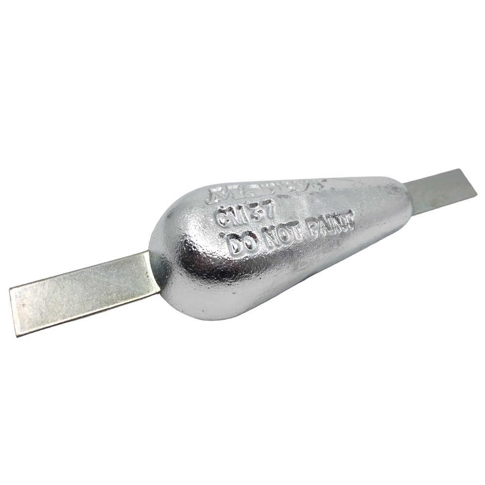 CM3-7S-2.2-AL - Teardrop 2KG Anode With Strap Aluminium - Boaters World