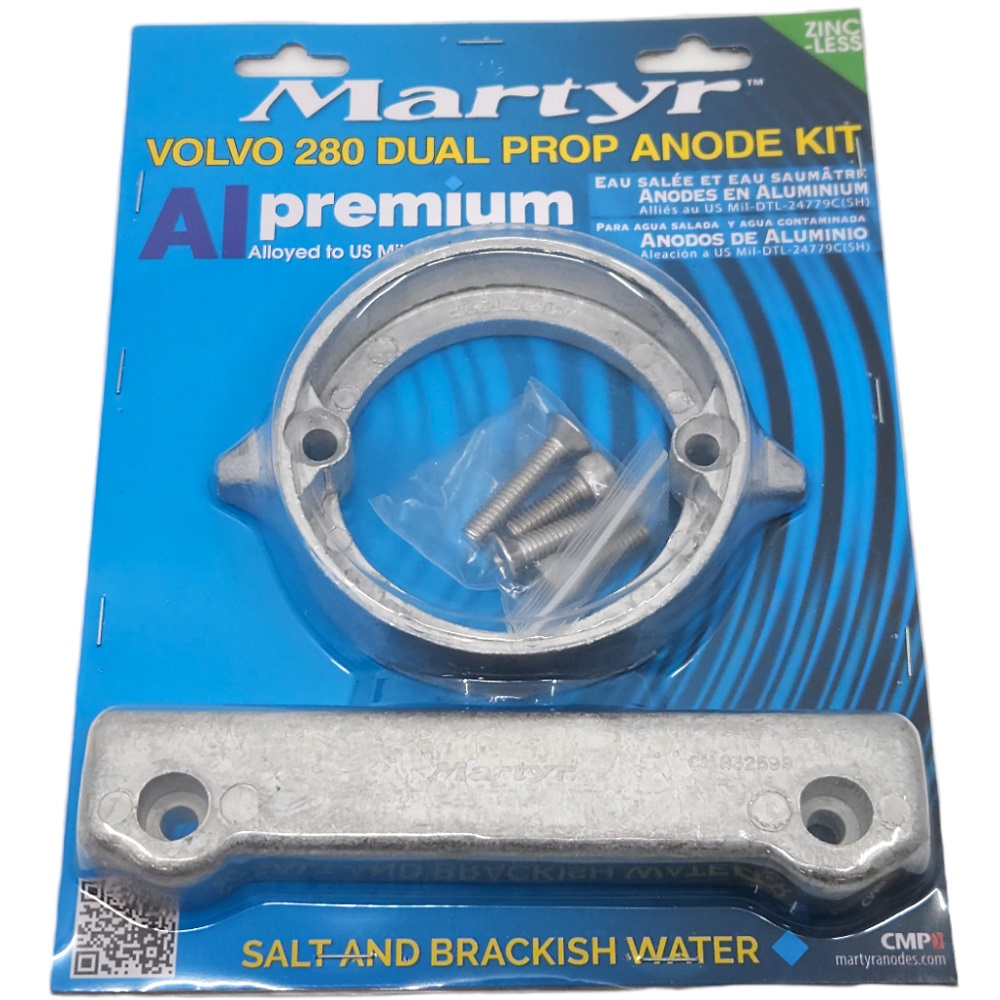 Aftermarket Volvo Penta Aluminium 280DP Anode Kit