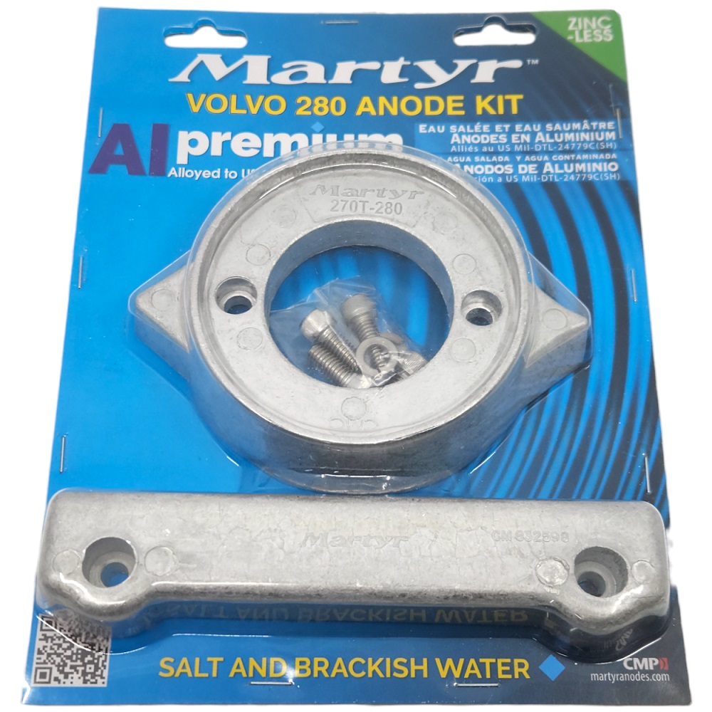 Aftermarket Volvo Penta 280 Aluminium Anode Kit