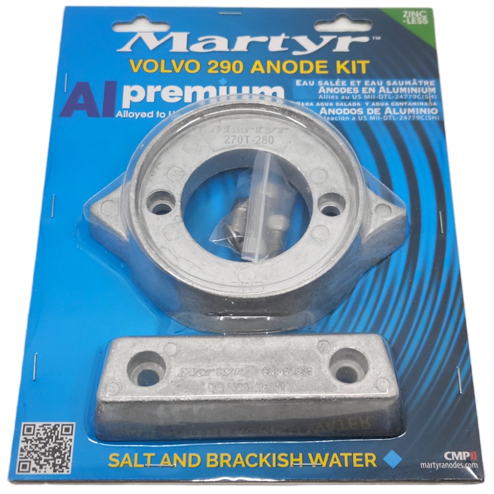 Aftermarket Volvo Penta 290 Aluminium Anode Kit