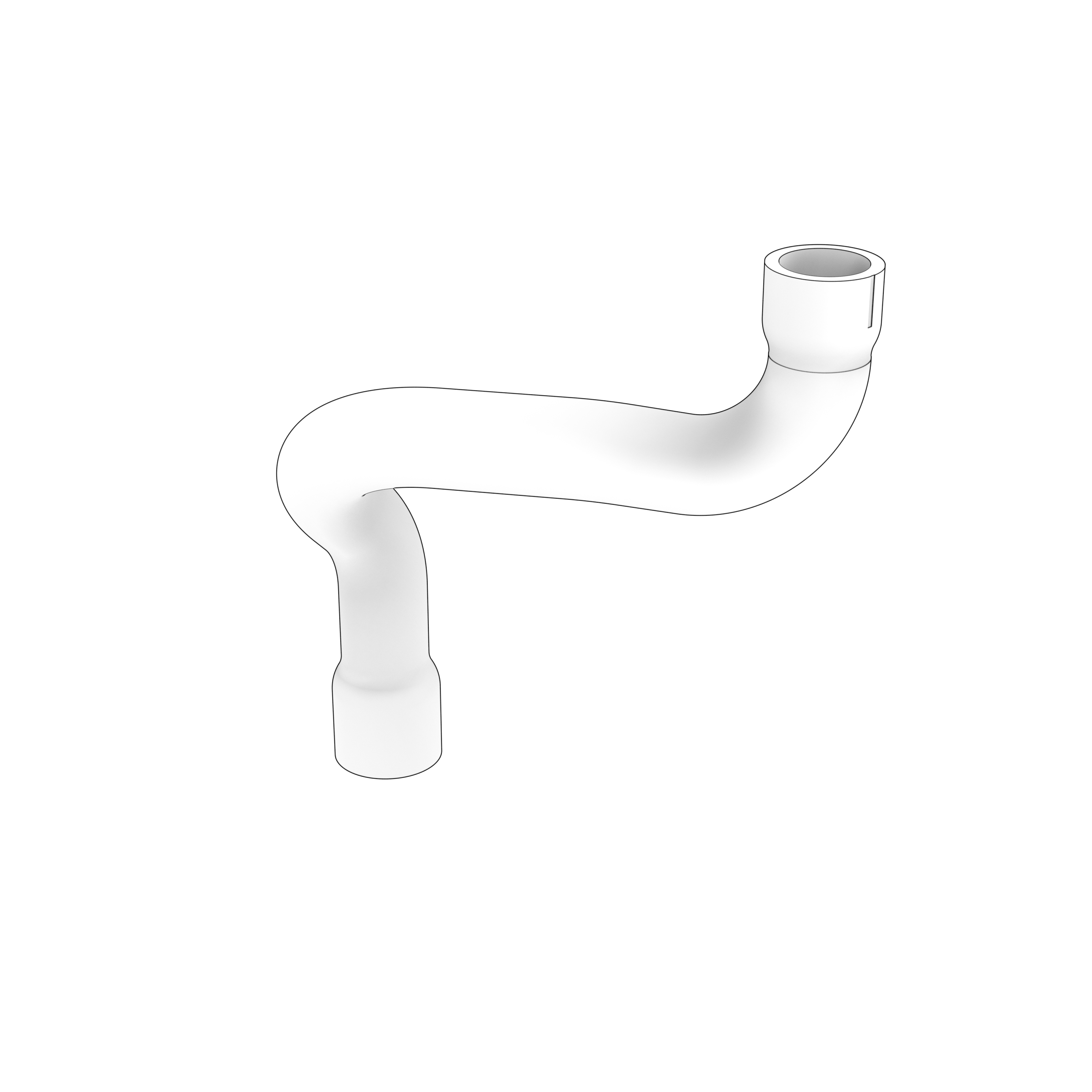 Genuine Volvo Penta 3883777 Water Intake Hose