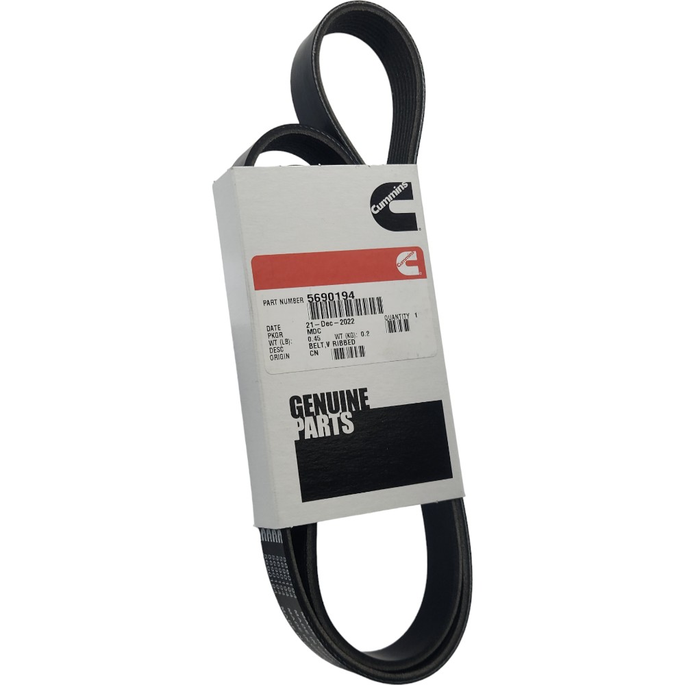 Genuine Cummins 5690194 Serpentine Belt - Boaters World