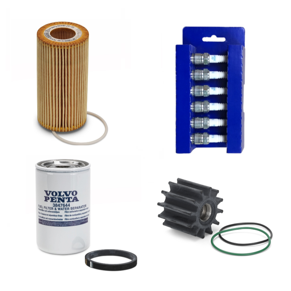 Genuine Volvo Penta 4.3L Petrol Service Kit 4.3GL, 4.3GXi, 4.3OSi, V6 ...