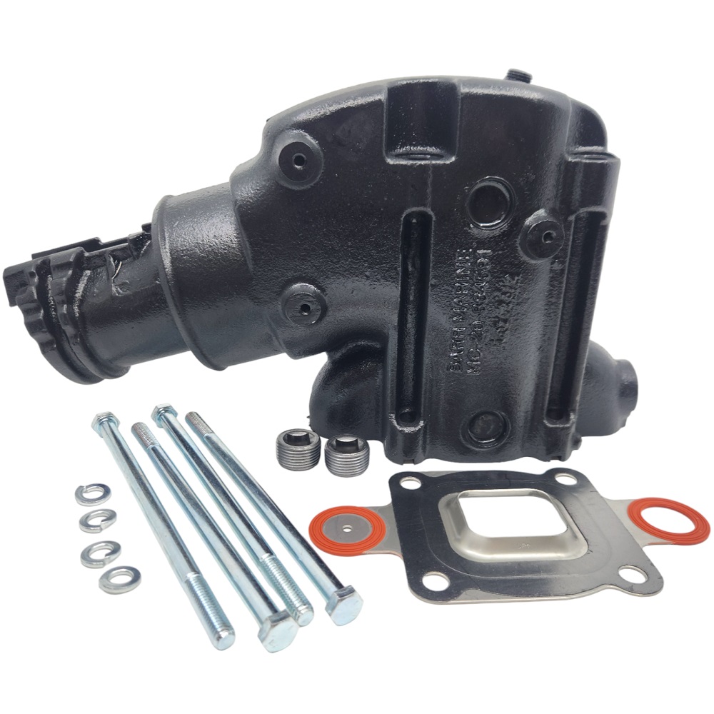 Aftermarket Mercruiser 864591T02 V6 & V8 Dry Joint 14° Exhaust Riser ...