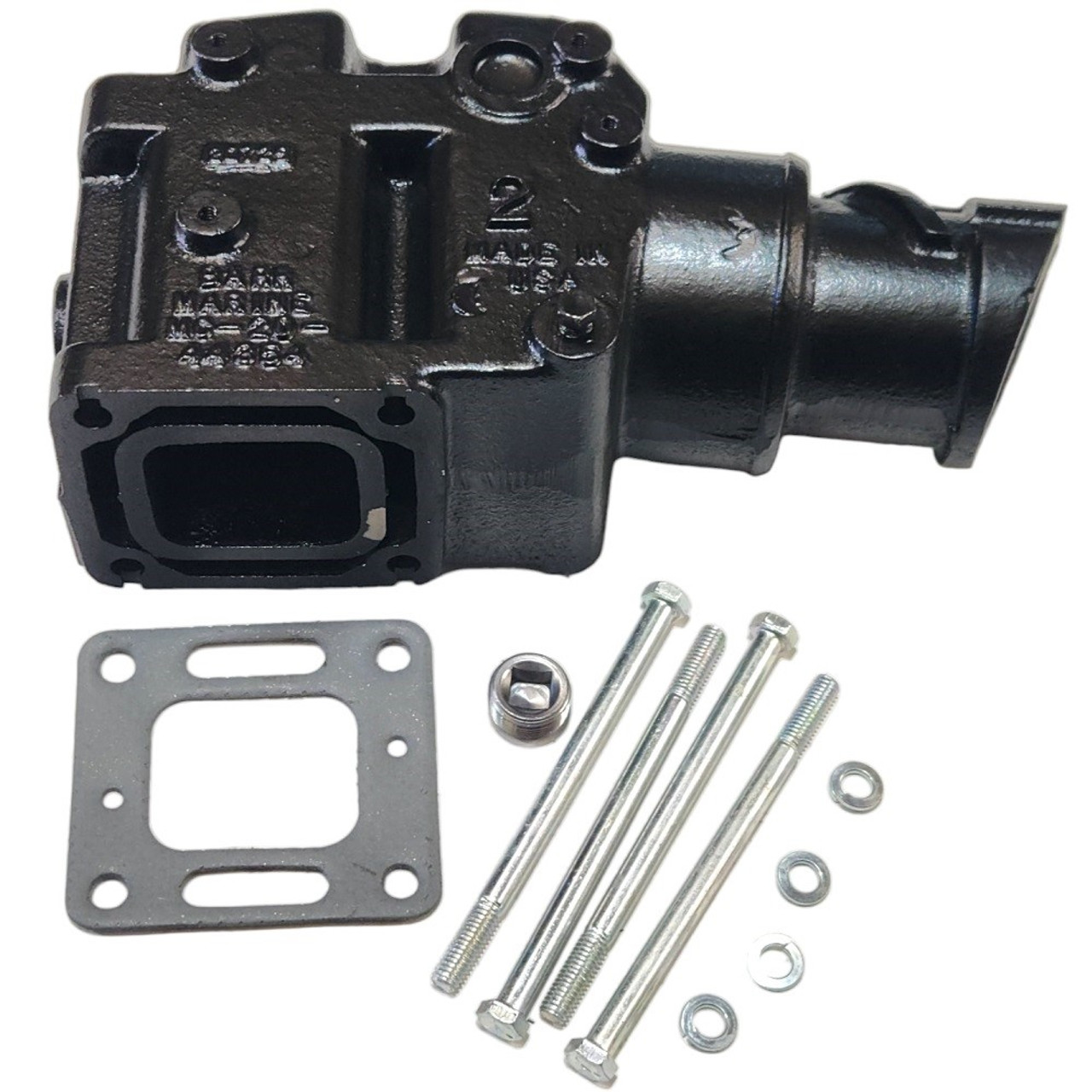 Aftermarket Mercruiser V6 Barr Wet Joint Exhaust Manifold & Riser Kit ...