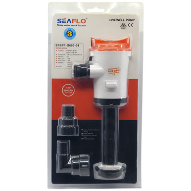 Seaflo 04 Series 600GPH Baitwell/Livewell Pump