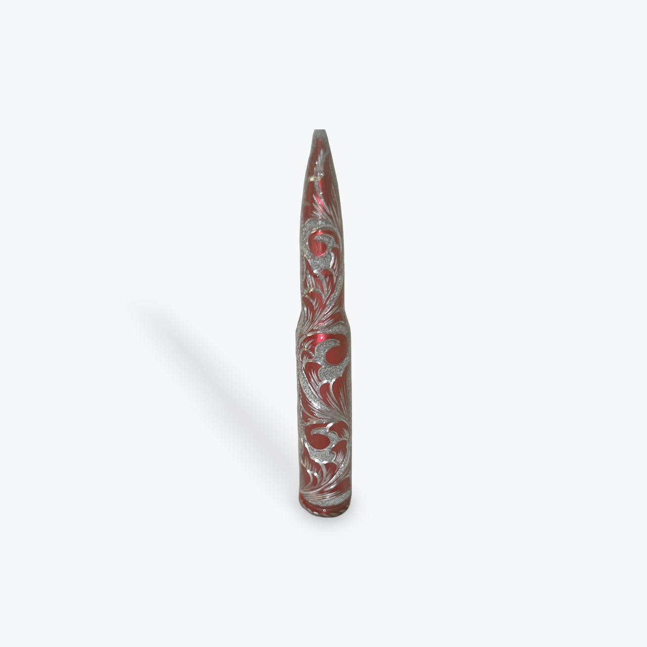 Hand Engraved Bullet Antenna Topper