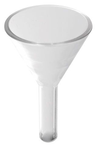 Funnels, Burette, Borosilicate Glass, 40mm Dia, Pack of 10 | SCIEDCO Canada