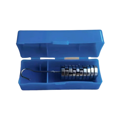 Slotted Masses, Steel, Chrome Plated, Set of 9 x 10g Masses with Hanger ...