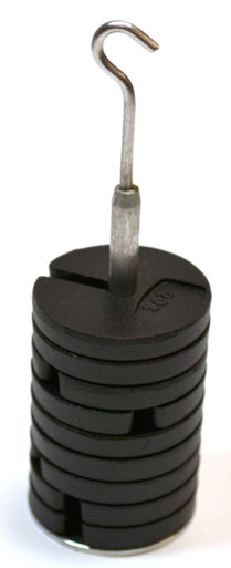 Slotted Masses, Zinc Casted, Set of 9 Masses with Hanger, Total 200g ...