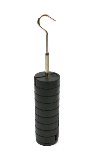 Slotted Masses, Zinc Casted, Set of 9 Masses with Hanger, Total 500g ...