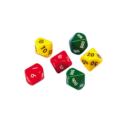 Jumbo Place Value Dice, Set of 6 | SCIEDCO Canada