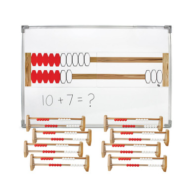 Plastic Rekenrek Classroom Set - up to 20 (Two Bars), Set of 25 ...