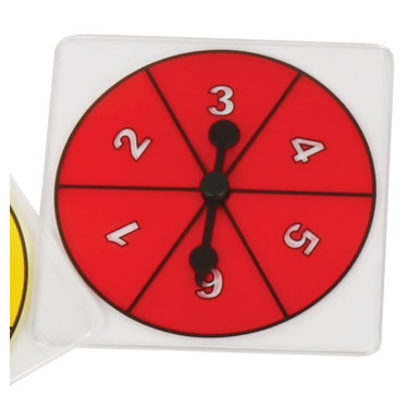 Transparent Spinner - Numbers 1-6 | SCIEDCO Canada