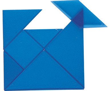 Transparent Tangrams, 7 Pieces, Single Set | SCIEDCO Canada