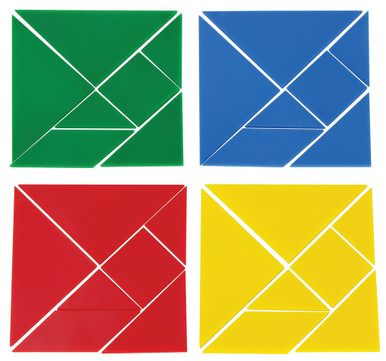 Opaque Tangrams, 7 Pieces, Single Set | SCIEDCO Canada