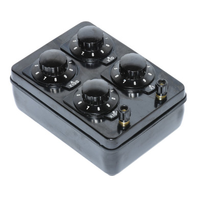 Decade Resistance Box, Four Decades, 0 to 9999 Ohm | SCIEDCO®