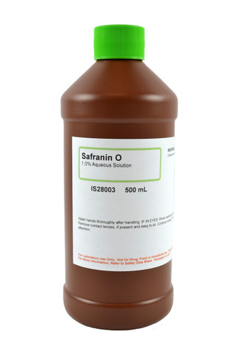 Safranin O Solution 1.0% (Aqueous), 500 ml | SCIEDCO Canada