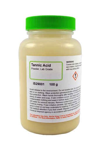 Tannic Acid Powder, Lab Grade, 100 g | SCIEDCO Canada