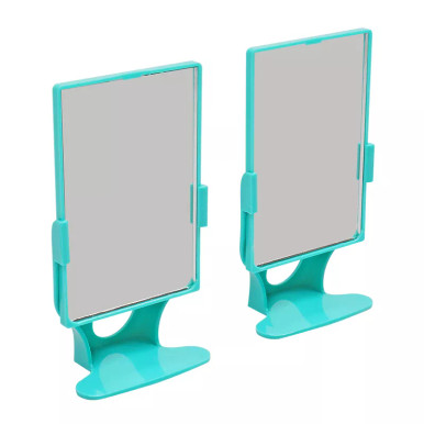 Mirrors, Plane, Mounted in Height Adjustable Frames, with Bases, Pack ...