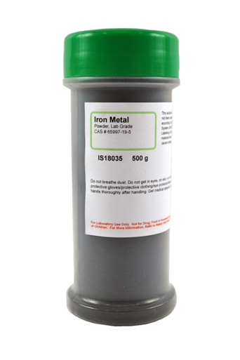 Iron Metal Powder, Lab Grade, 500 g | SCIEDCO Canada