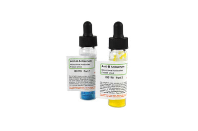 Blood Typing Anti-Sera: Anti-A and Anti-B, Freeze Dried | SCIEDCO Canada