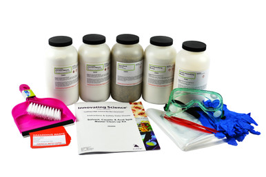 Acid, Caustic, and Flammable Solvent Spill Master Clean-up Kit ...