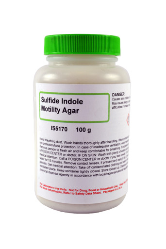 Sulphide Indole Motility (SIM) Agar Powder, 100 g | SCIEDCO Canada