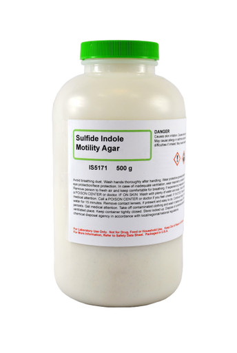 Sulphide Indole Motility (SIM) Agar Powder, 500 g | SCIEDCO Canada