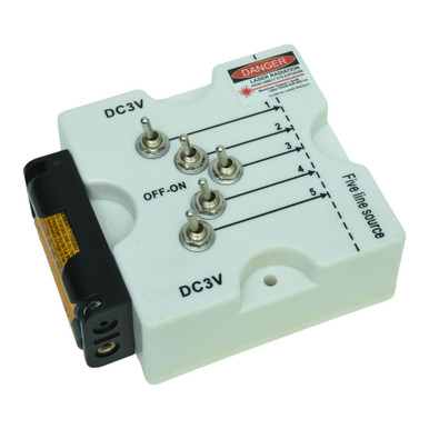 Laser Ray Box, 1-5 Beams Selectable, Red 650nm, Battery Operated ...