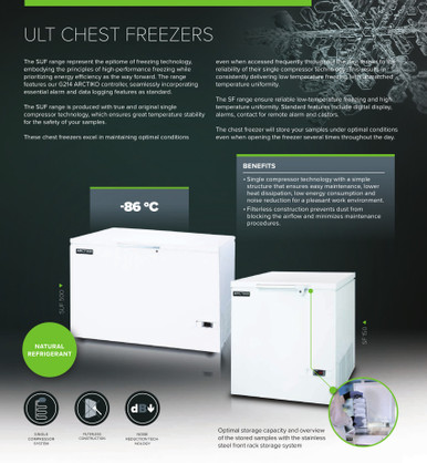 Ultra Low Temperature Chest Freezers, ARCTIKO™ | SCIEDCO Canada