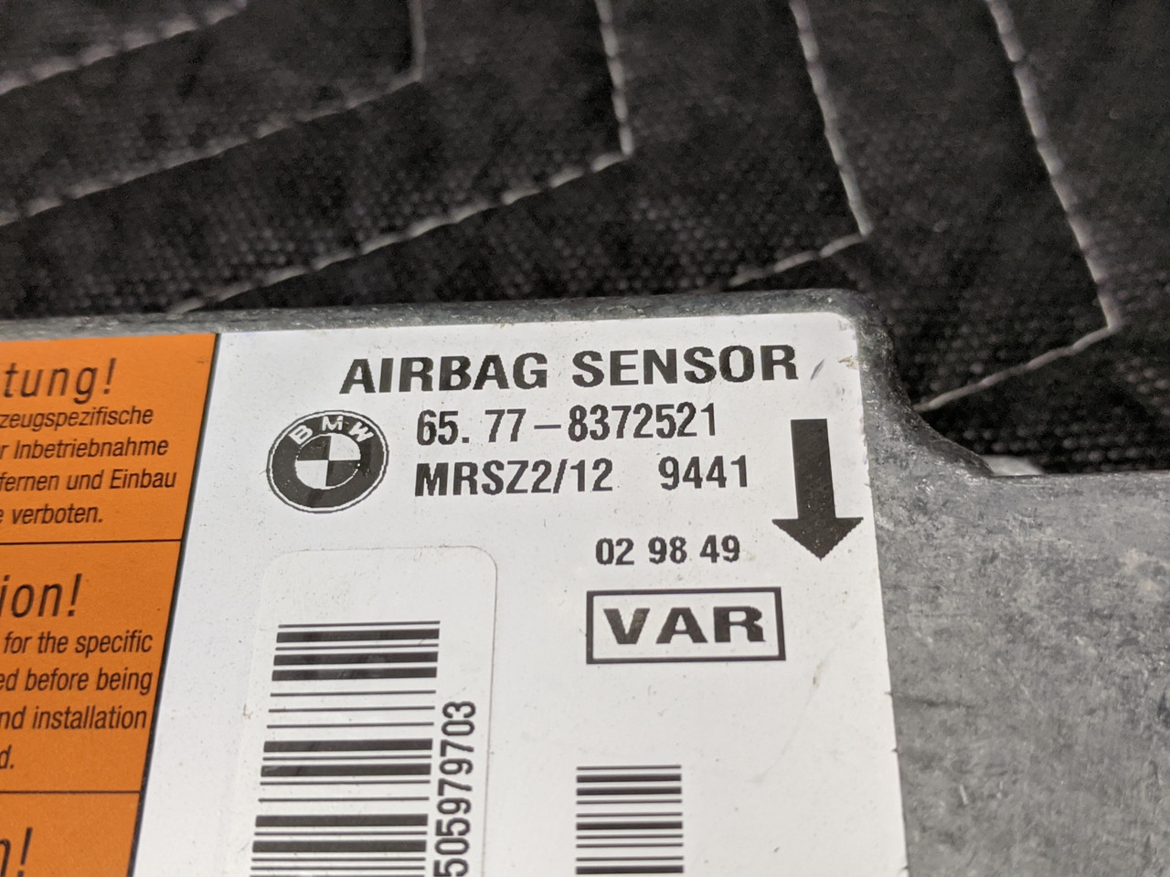 BMW E38/E39/E46 Airbag Side Airbag Control Unit 65778372521