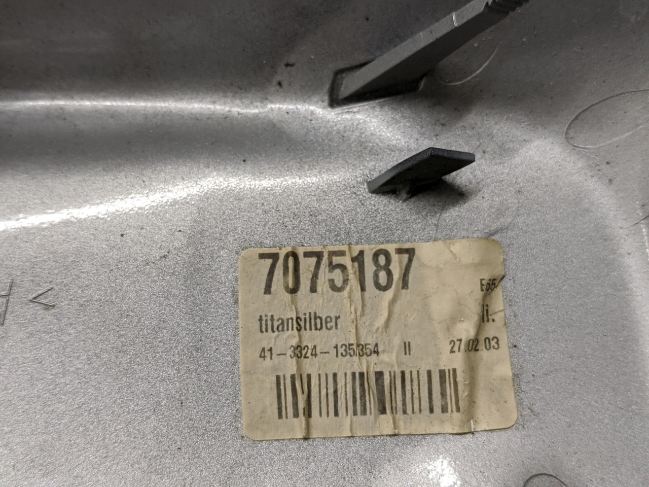 BMW E46/E65 3-Series 7-Series Exterior Mirror Cover Cap Titansilber ...