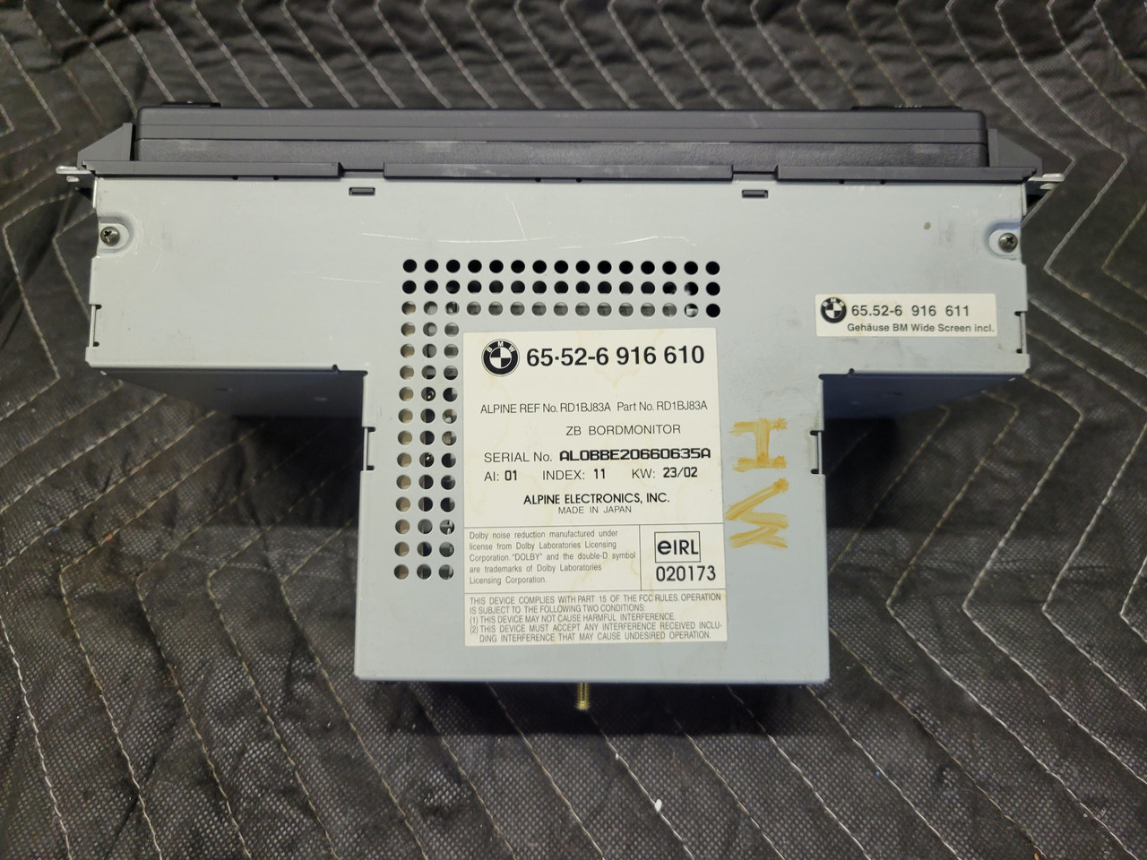 BMW E39 65526916610 | recycleBMWs.com | Used BMW Parts