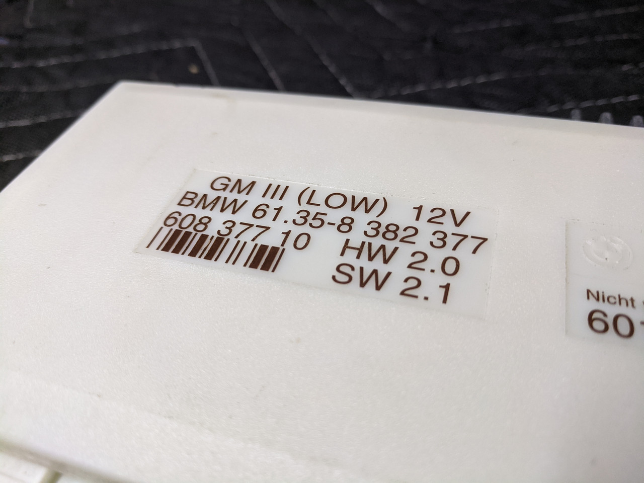 BMW E38/E39 General Module Relay Control Box Low 61358382377