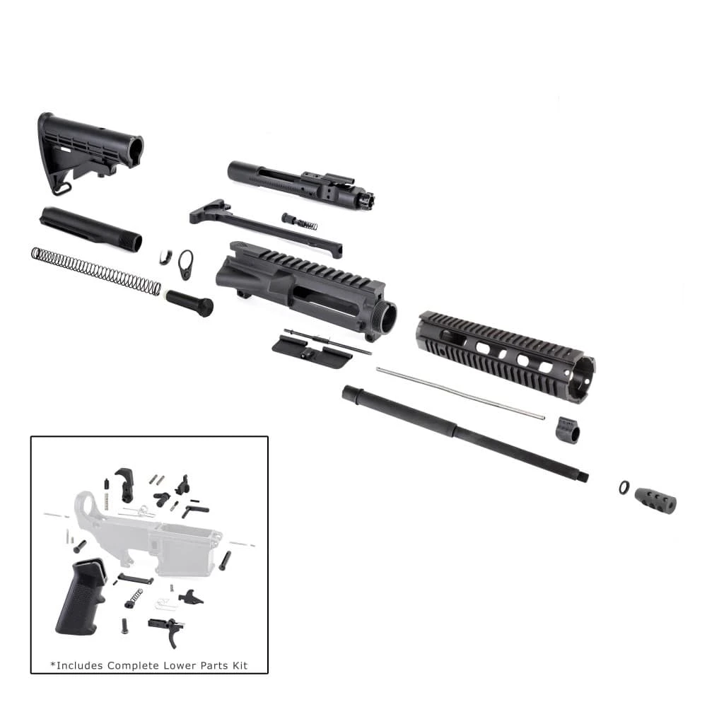 AR15 "16 Upper Receiver 7.62x39 AR15 Upper Lower Build Kit - NSPEC ...