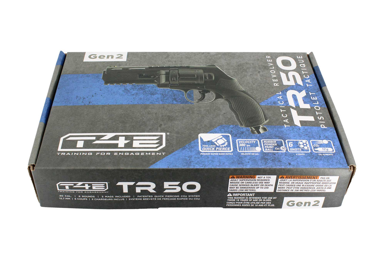 T4E TR50 .50 Cal GEN 2 Paintball Pistol Revolver | ROCKSTAR Tactical