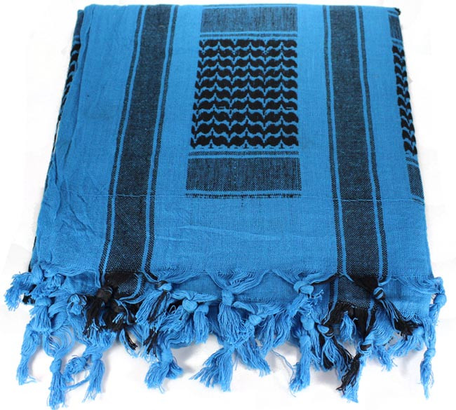 Lightweight Shemagh Tactical Scarf - Blue/Black - ROCKSTAR Tactical Systems