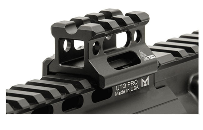 UTG Super Slim 13 Slot 0.75" Height Picatinny Riser Mount - ROCKSTAR ...
