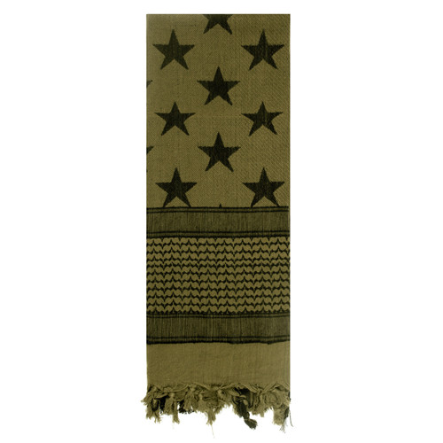 Lightweight Tactical Shemagh Stars and Stripes - OD | ROCKSTAR Tactical
