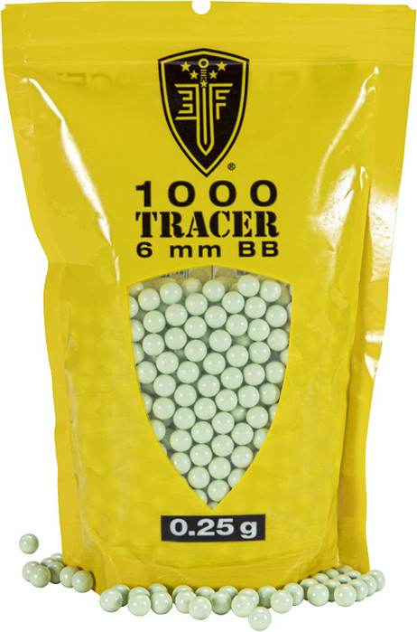 Elite Force Tracer .25 gram 1000ct BBs - Light Green | ROCKSTAR Tactical