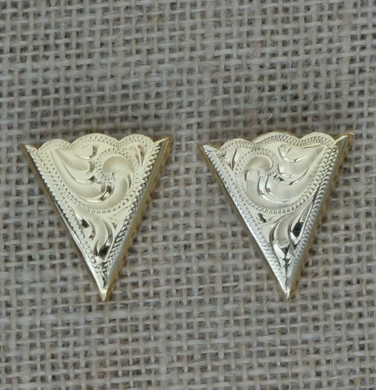 CT64 Gold Etched Collar Tips - Brantleys Western & Casual Wear