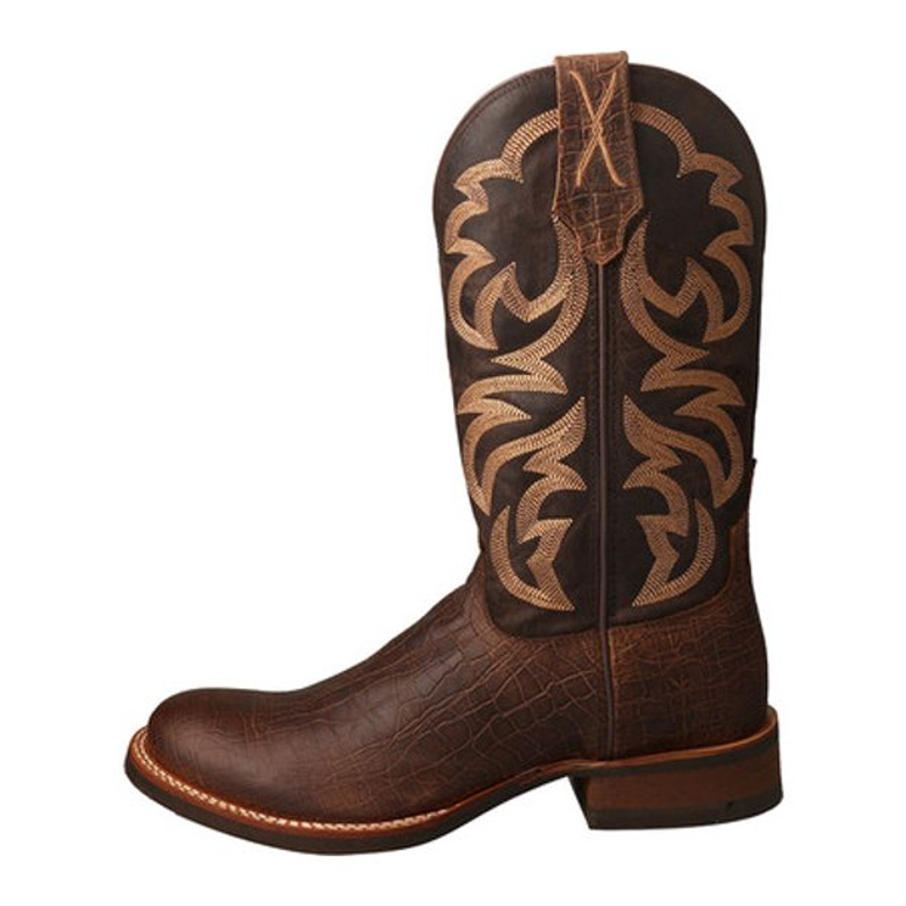 Mra0002 Mens Twisted X Rancher Western Boot Round Toe Tobacco