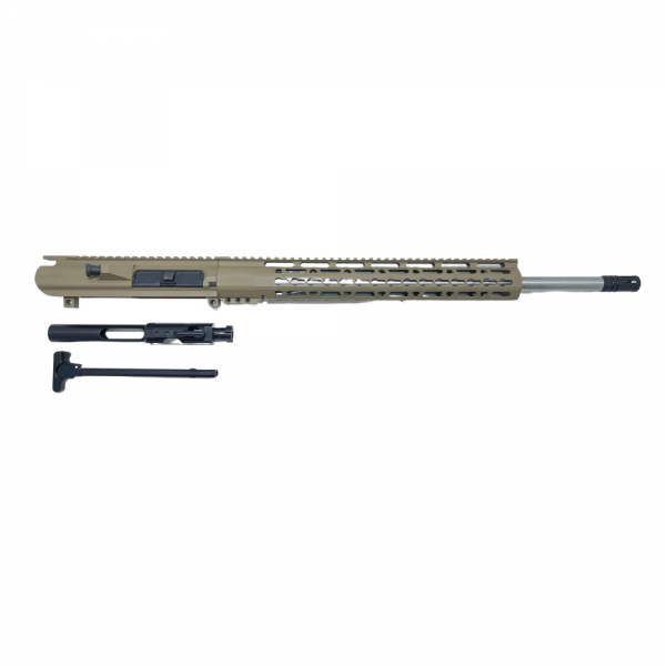 .308 CERAKOTE FDE UPPER ASSEMBLY 18" BARREL, 15" RAIL