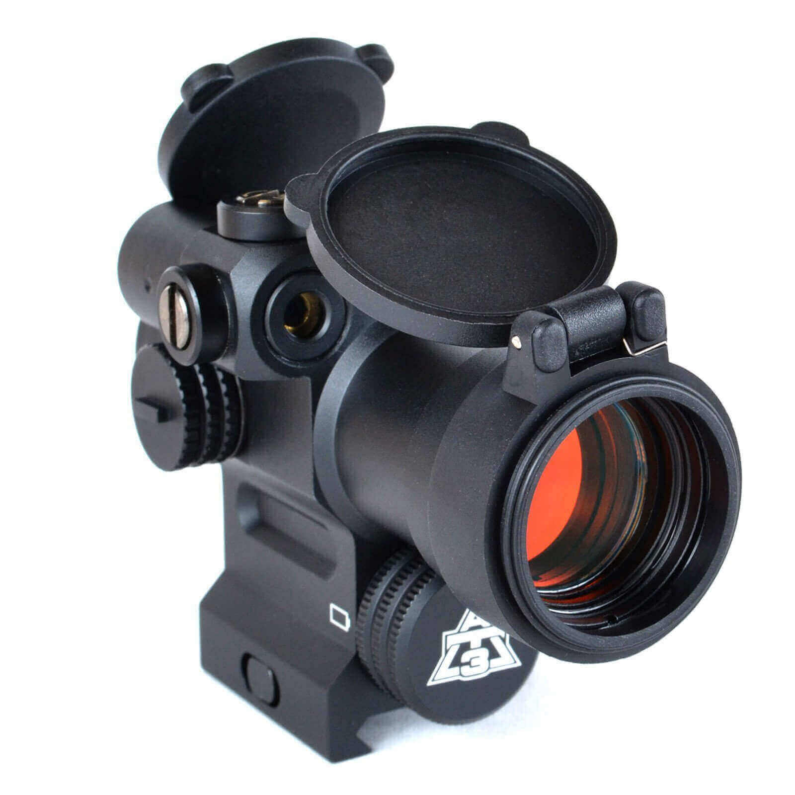 AT3 LEOS Green Dot Sight with Integrated Laser Sight & Riser