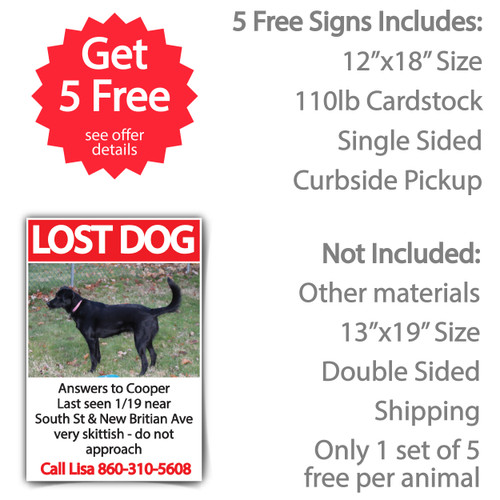 Lost Pet Sign - WeHa Print